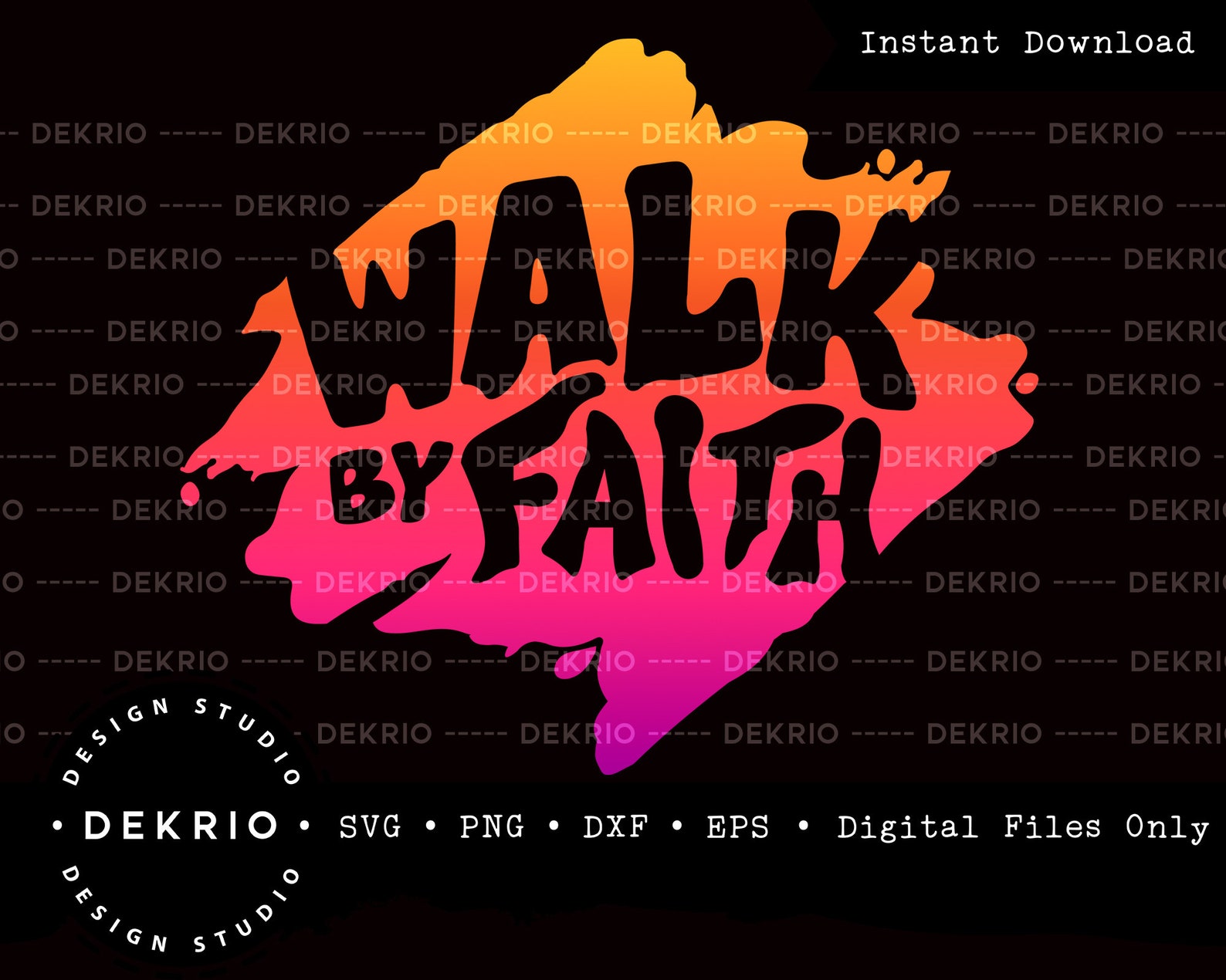 Walk By Faith Svg Christian Svg Easter Svg Religious Svg | Etsy