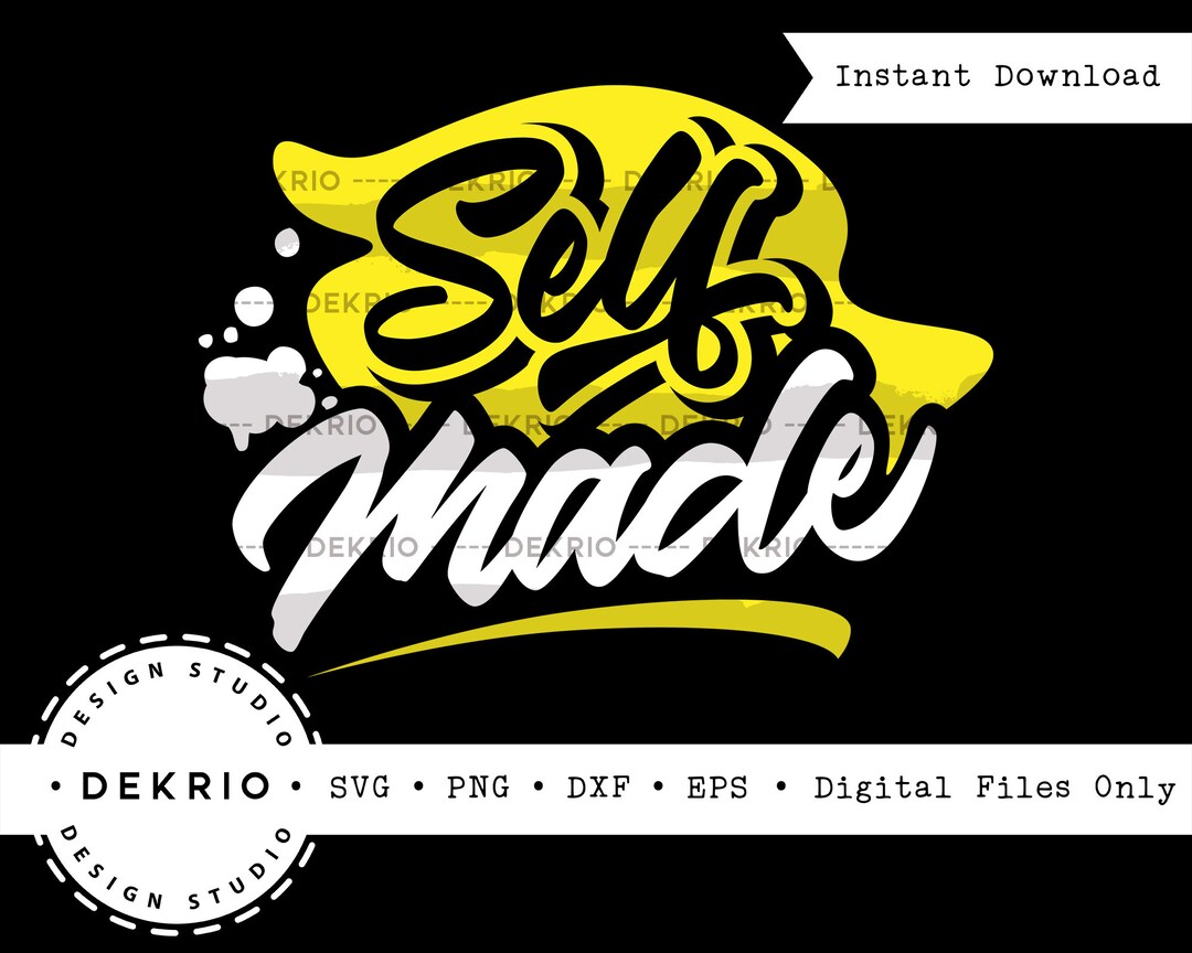 Self Made Svg PNG DXF EPS Digital Files - Etsy