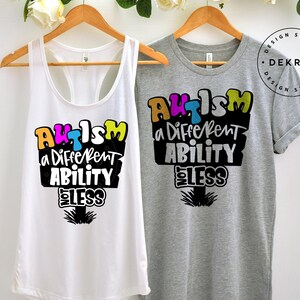 Autism Awareness Svg, Different Not Less Svg, Png Dxf Pdf Eps Files - Etsy
