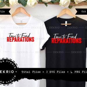 Fund Reparations SVG Cut File, Printable SVG Files and PNG Digital ...