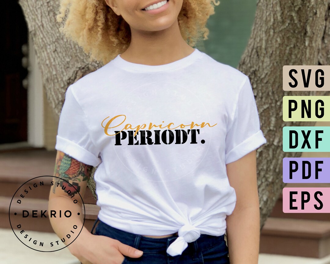 Capricorn Periodt Svg Cut File, PNG, DXF, PDF and Eps Vector Files - Etsy