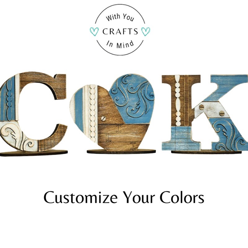 Decorative Wooden Letters - Etsy