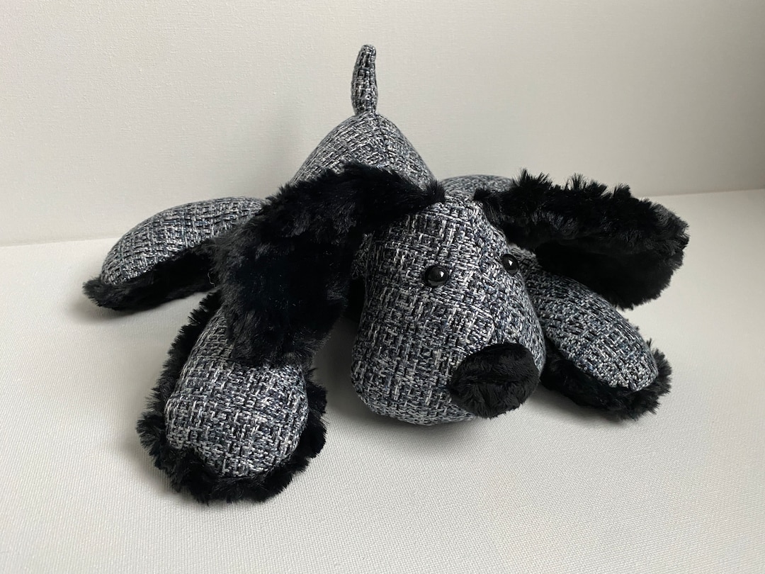 Stuffed Puppy Dog, Black Dog, Plush Collectible, Stuffed Animal, Pretty ...