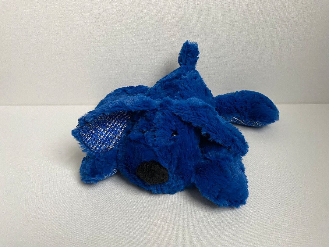 Stuffed Puppy Dog, Blue Dog, Plush Collectible, Stuffed Animal, Pretty ...