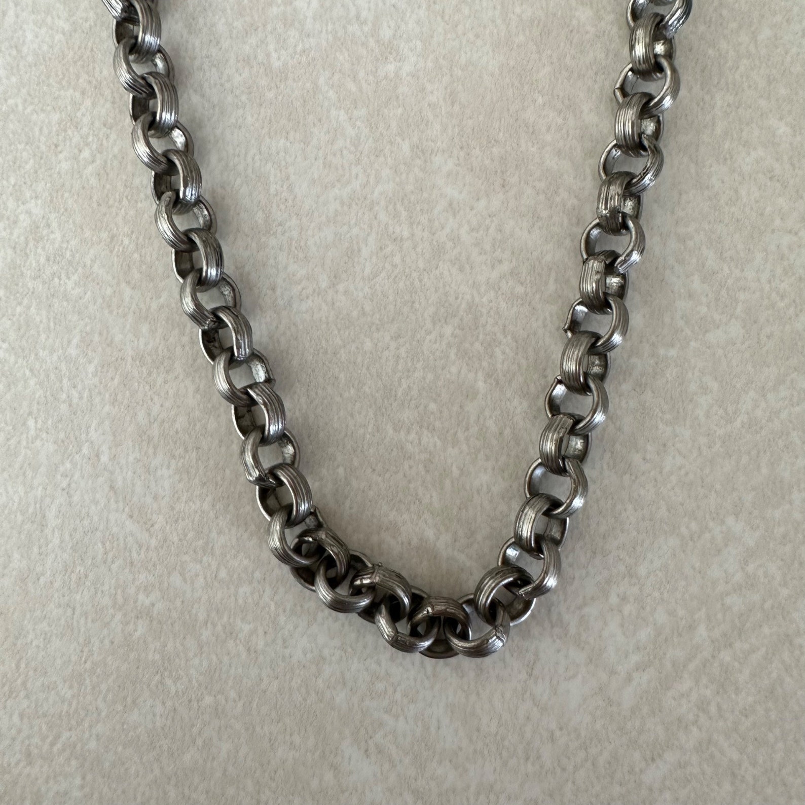 Antique Victorian Silver Handmade Repousse Belcher Links Shield Cameo ...