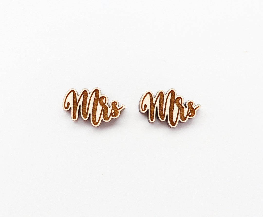 Mrs Studs, Wood Earring Blanks, DIY Earrings, Wood Studs, Sold per Set ...