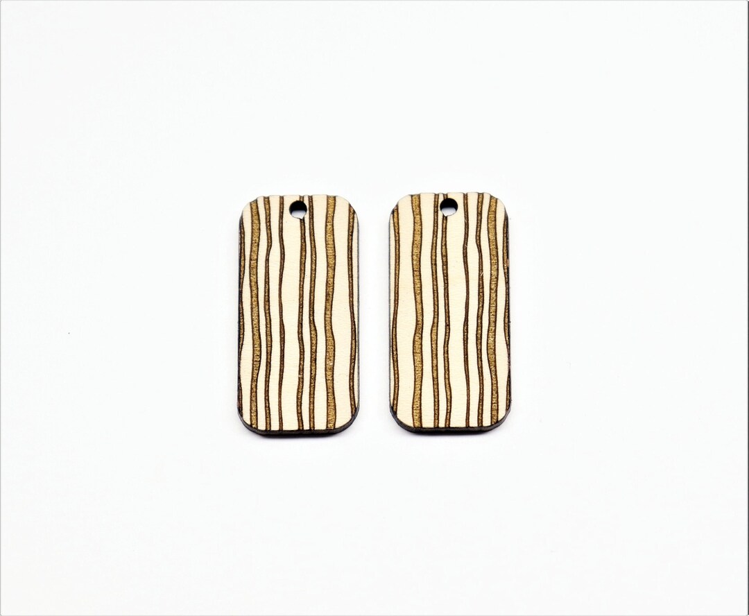 Rectangle Wood Earring Blanks, Bar Earrings, DIY Earrings, Earring ...