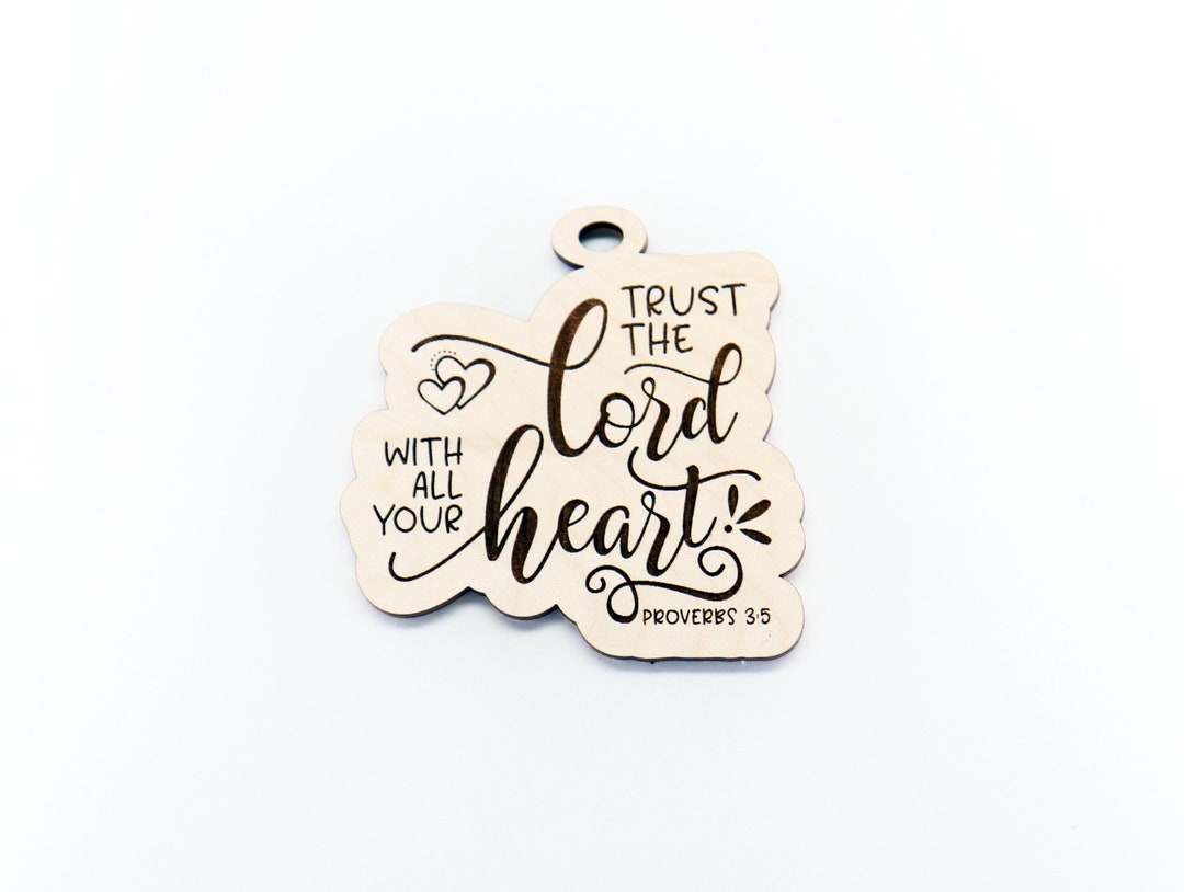 Trust the Lord Charm Blank, Wood Blanks, Wood Cutouts - Etsy