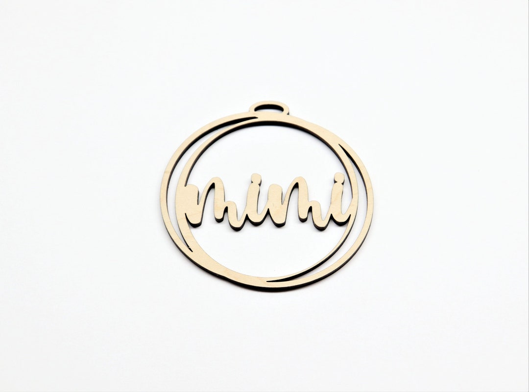 Mimi Car Charm Blank, Wood Blanks, Wood Cutouts, Mimi Charm - Etsy