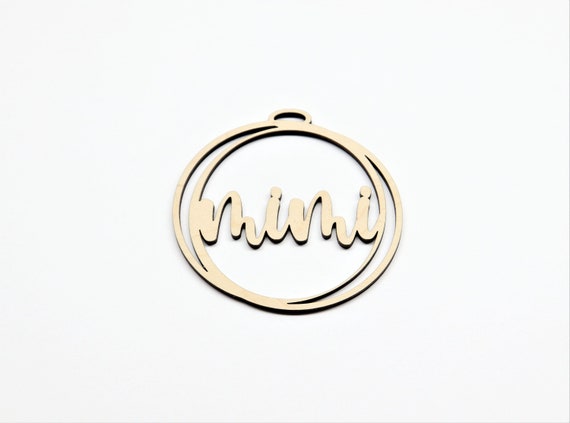 Mimi Car Charm Blank Wood Blanks Wood Cutouts Mimi Charm - Etsy