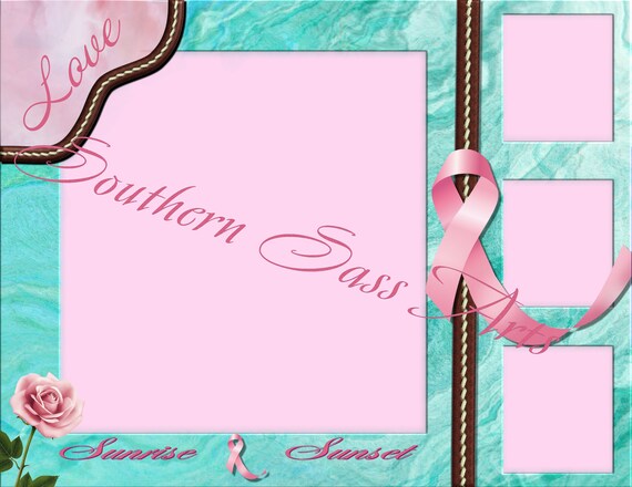 PNG Breast cancer awareness photo frame SUBLIMATION digital file Prints ...
