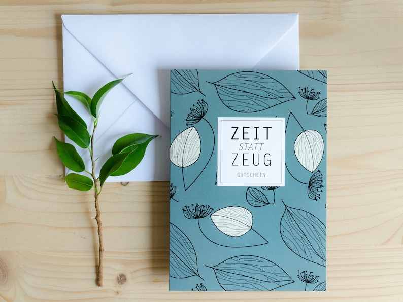 Klappkarte Zeit statt Zeug, dunkelblau, DIN A6 - Etsy.de