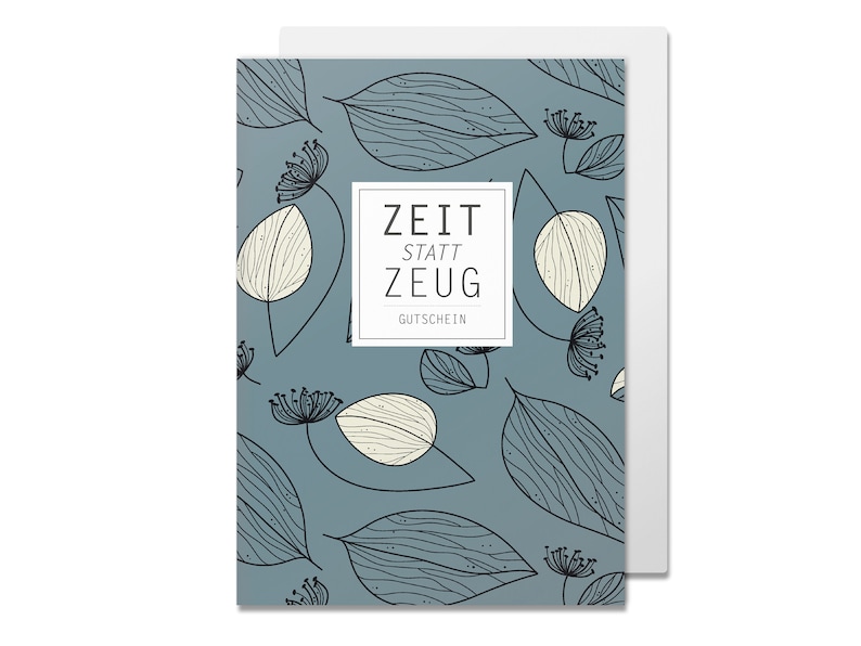 Klappkartenset Zeit statt Zeug 5 Klappkarten 5 Muster mit - Etsy.de