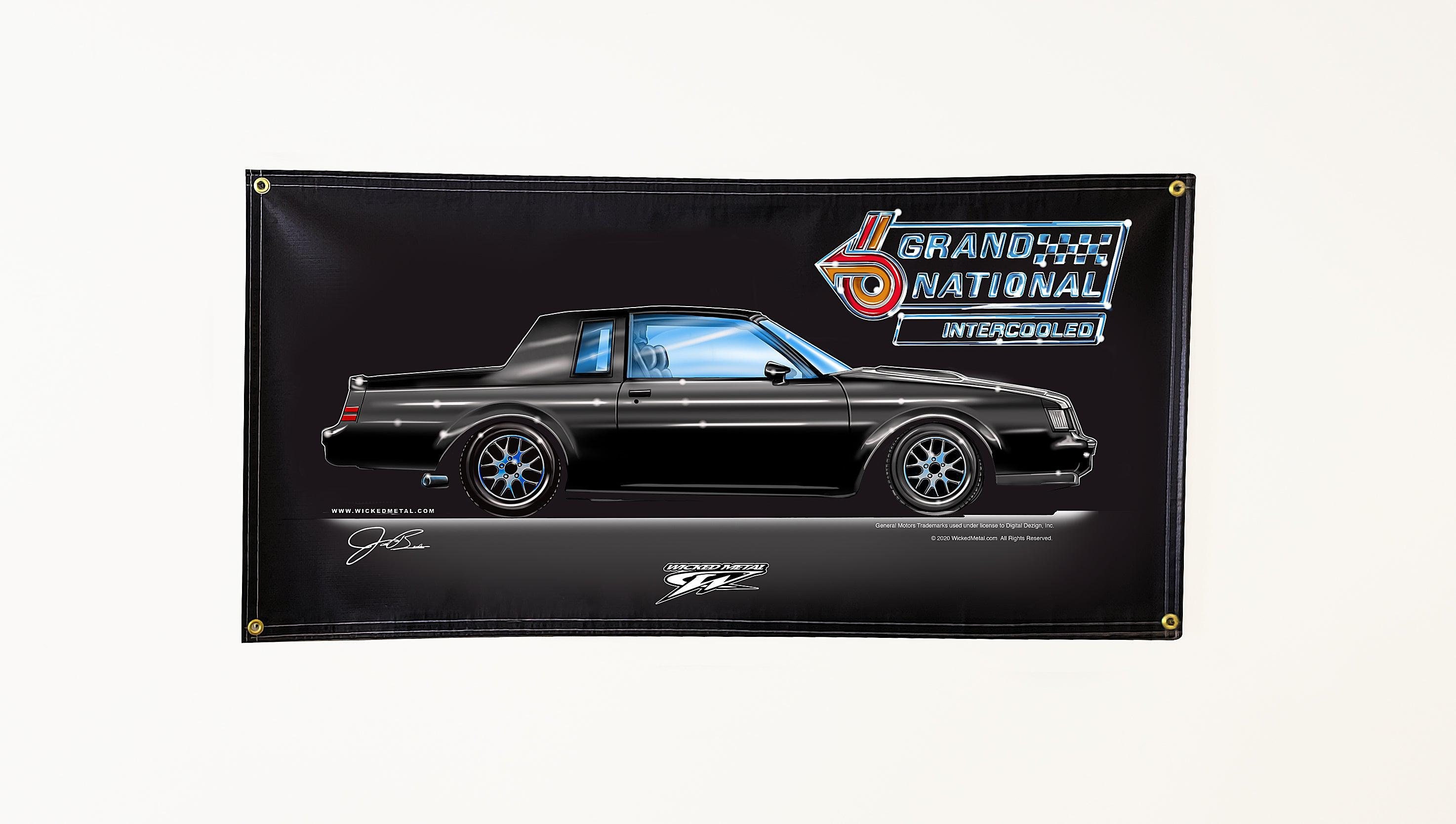 Grand National Banner, Wall Art - Garage Banner Art 24" X 48" - Etsy
