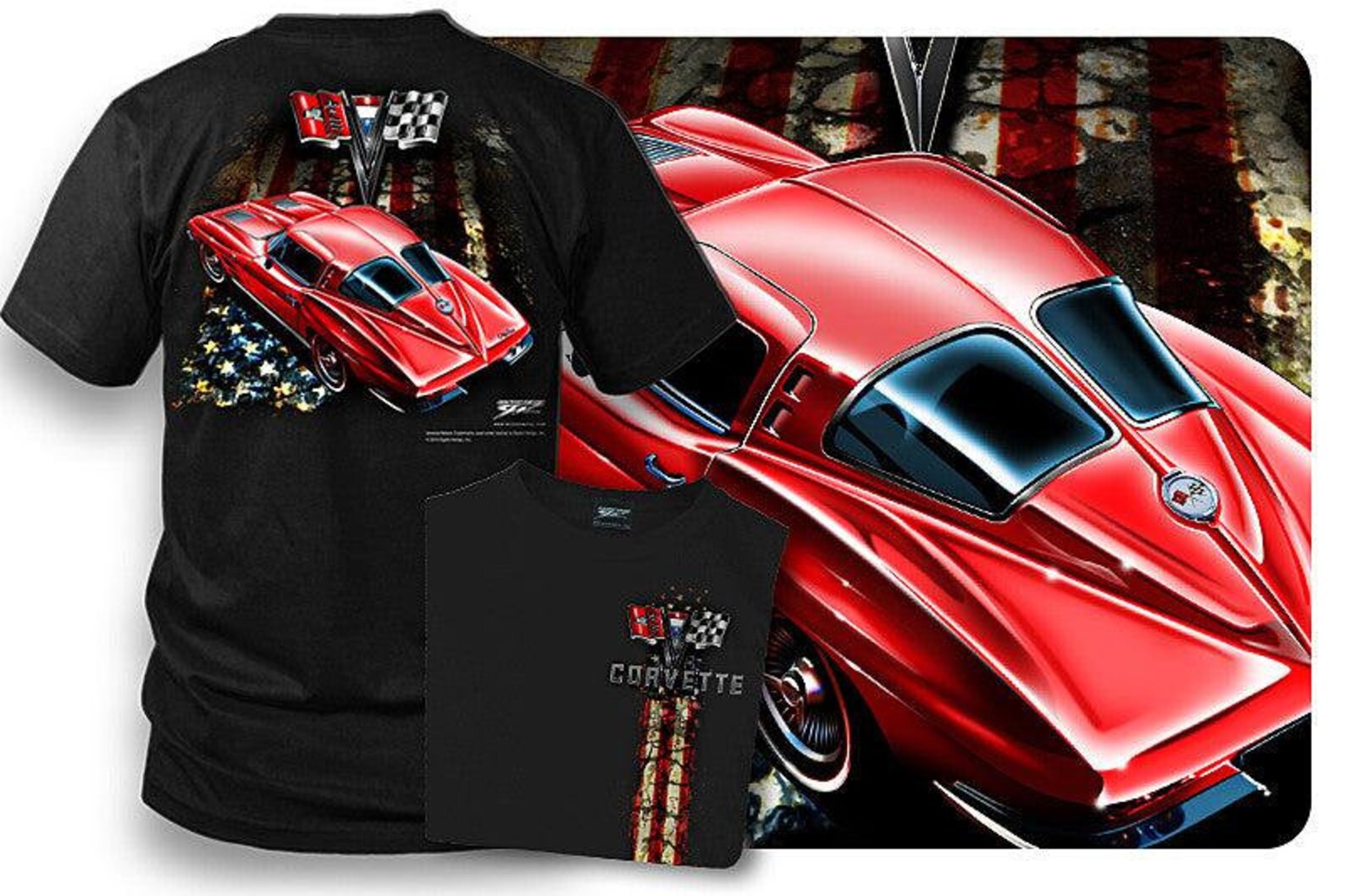 Corvette Shirt – Patriotic – Corvette C3 – Split Window - Etsy