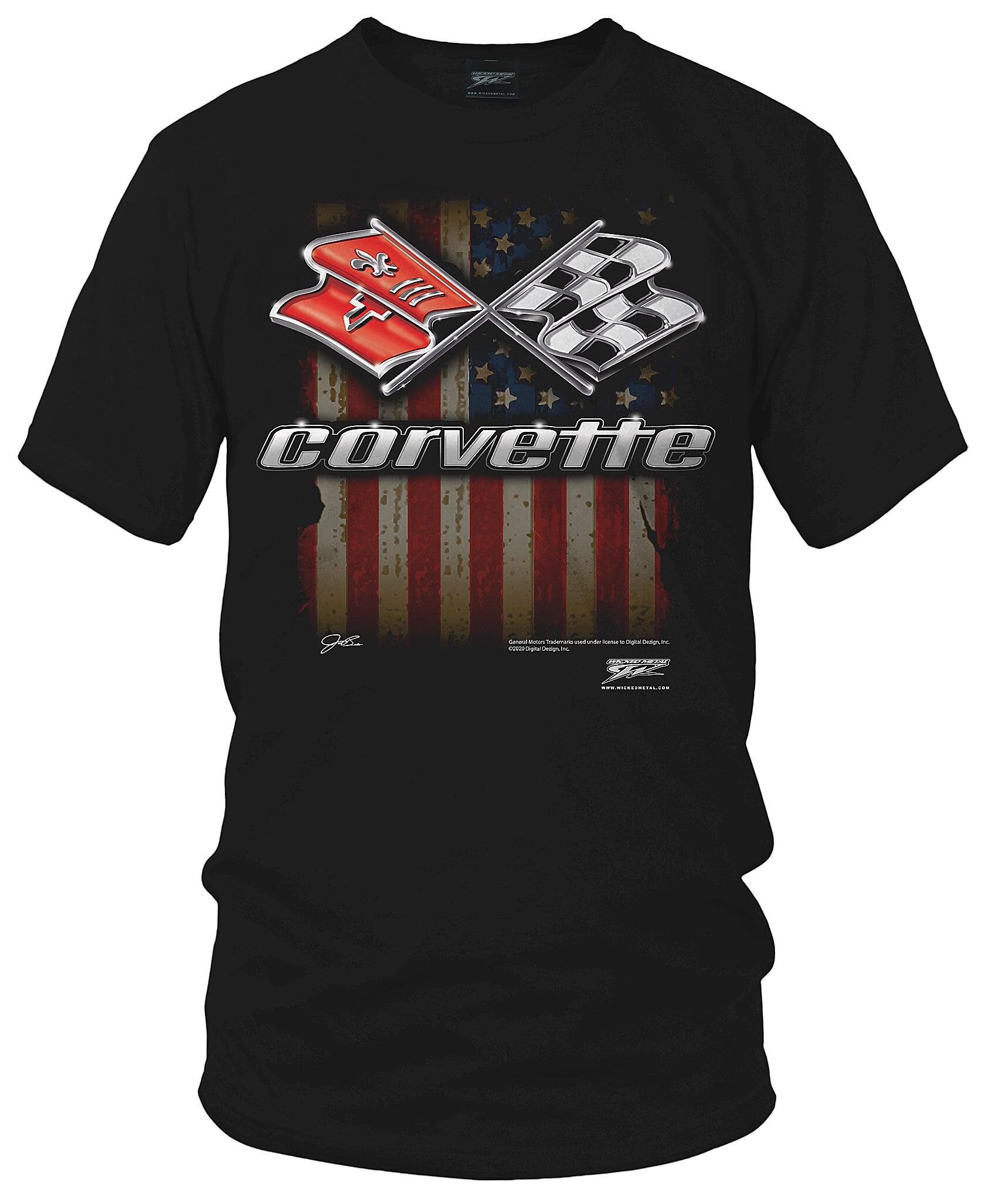 Corvette C3 Flag - Corvette C3 Flag Logo Shirt - Etsy