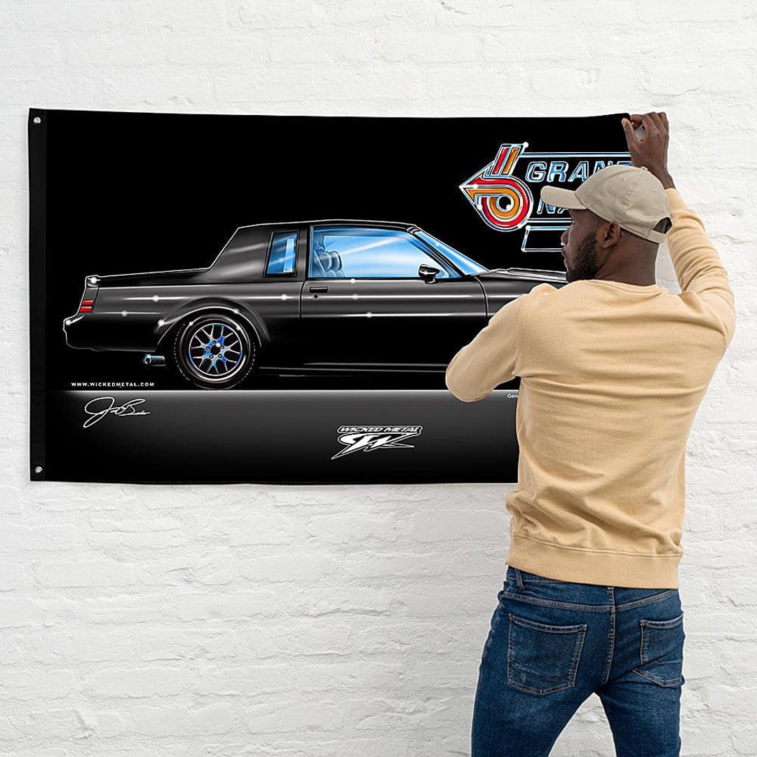 Grand National Banner, Wall Art - Garage Banner Art 24" X 48" - Etsy
