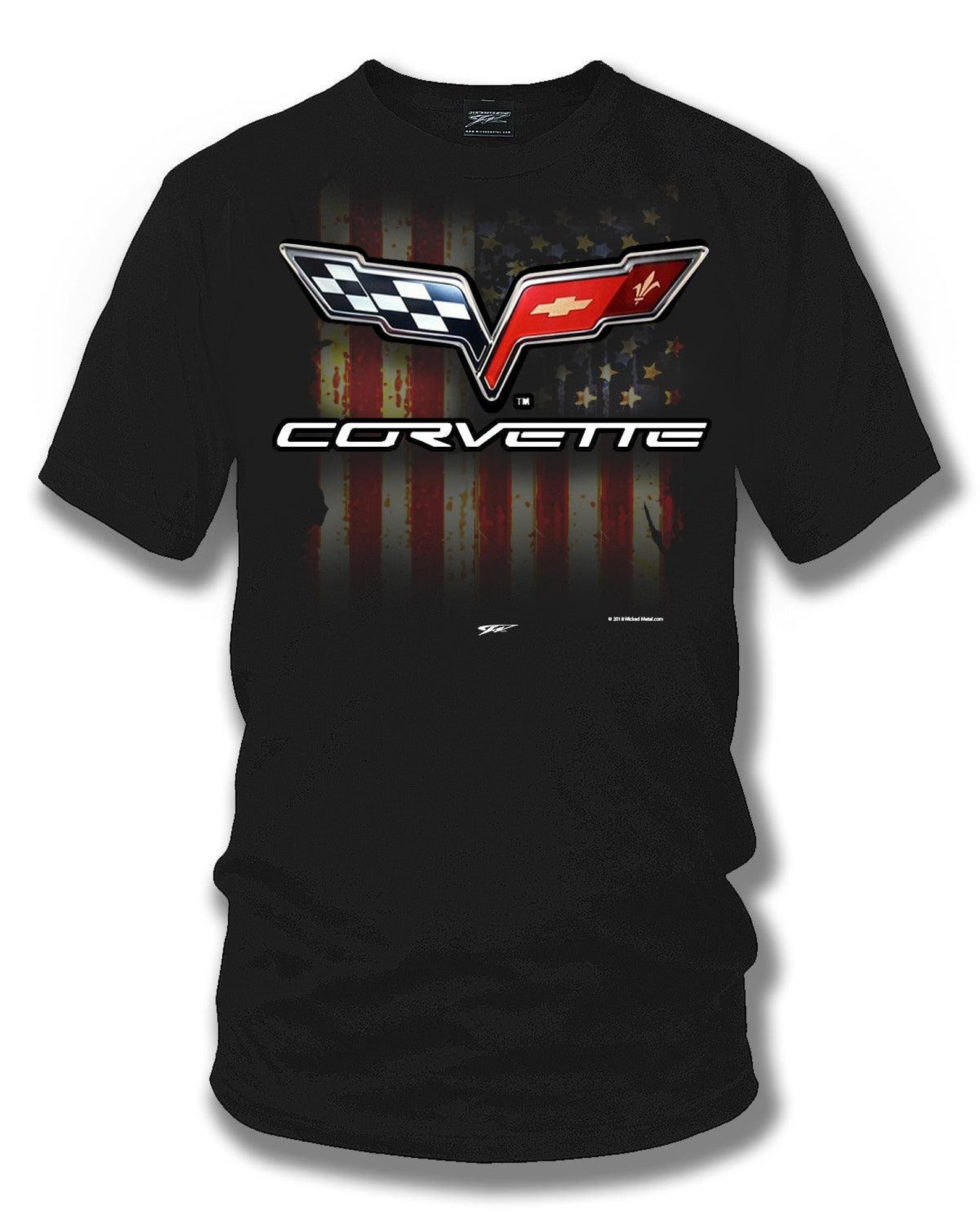 Corvette C6 Logo - American Flag C6 Logo Shirt - Etsy