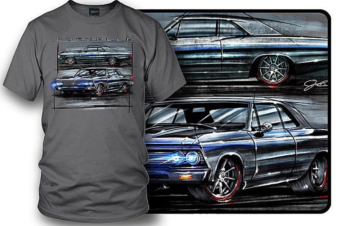 1966 Chevelle Distressed Shirt - Muscle Car T-shirt - 1966 Chevelle - Etsy
