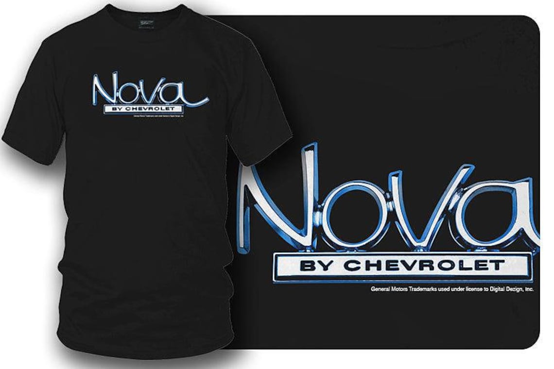 Chevy Nova Logo T-shirt - Black - Etsy