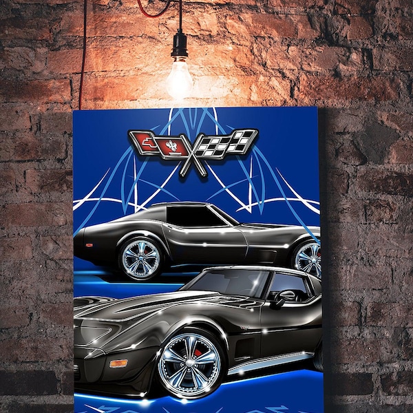 Pinstripes Corvette - Etsy