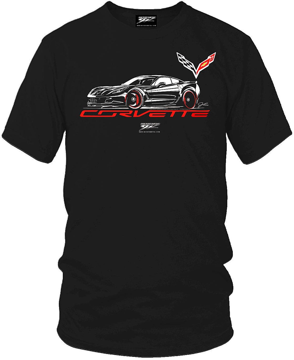 Corvette C7 Stylized - Corvette C7 Stylized Logo Shirt - Etsy