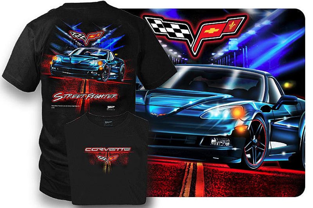 Corvette Shirt - Corvette C6 - Street Fighter - Etsy
