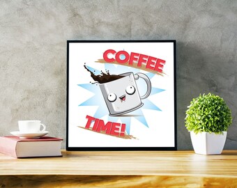 Coffee Time Printable Poster - Etsy