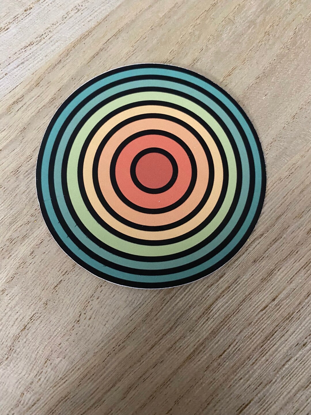 3x3 Green Circle Sticker, Gradient Circle, Green Circle Sticker, Water ...