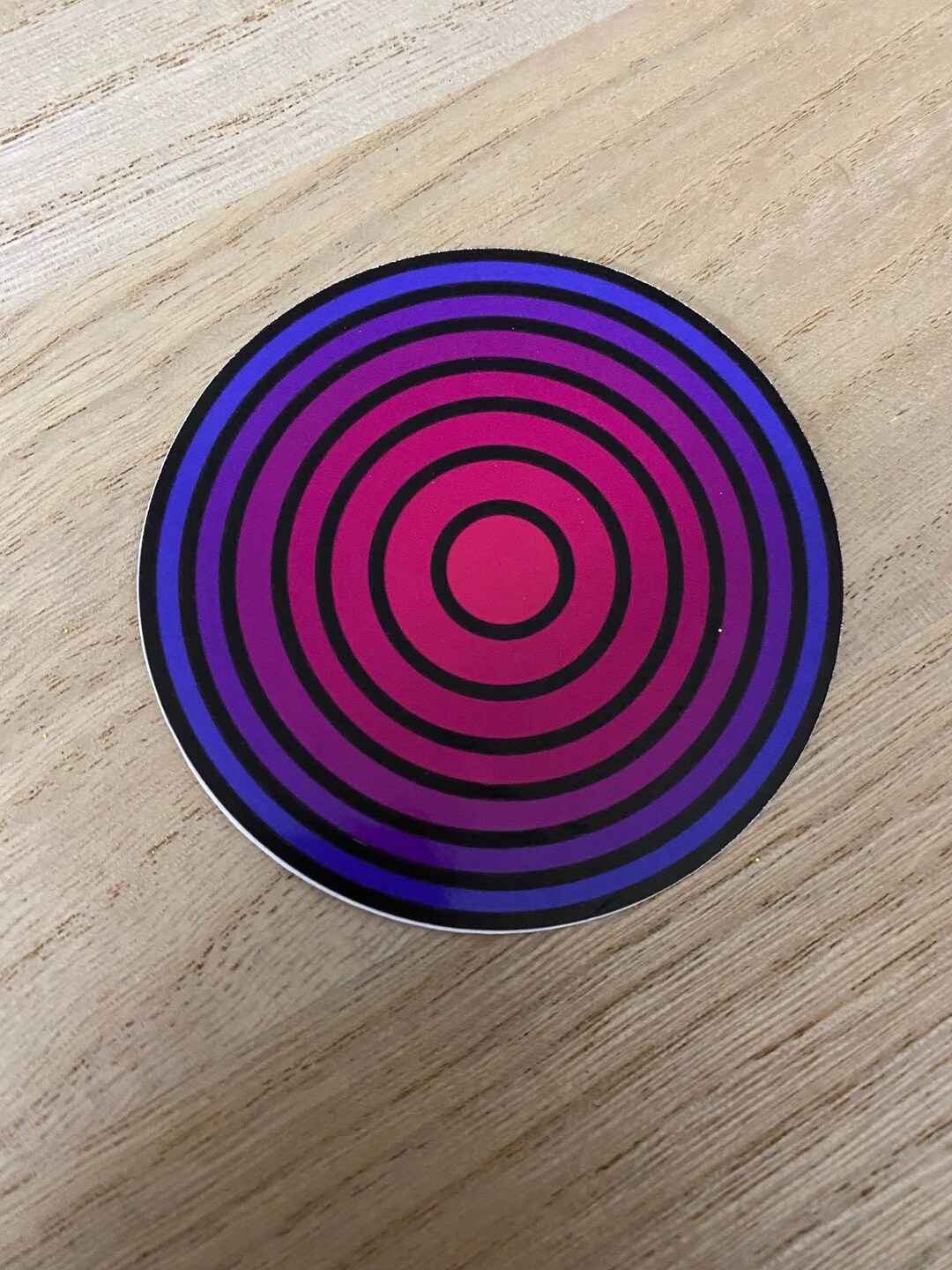 3x3 Purple Circle Sticker, Gradient Circle, Purple Circle Sticker ...