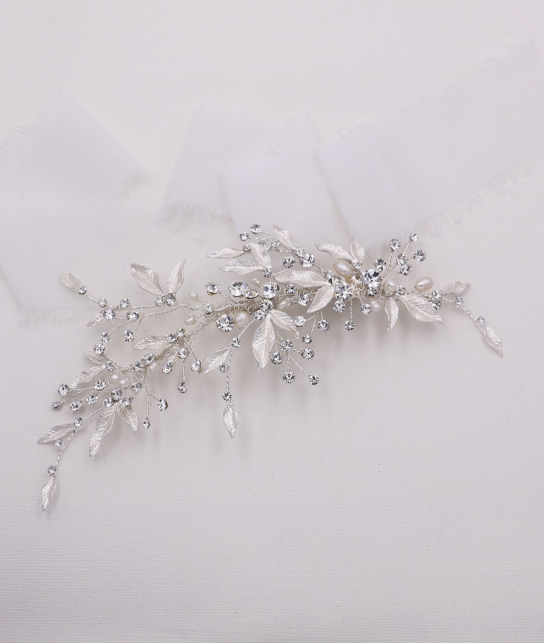 Pearl Wedding Hair Clip, Hair Clip Wedding, Crystal Rhinestone Wedding ...
