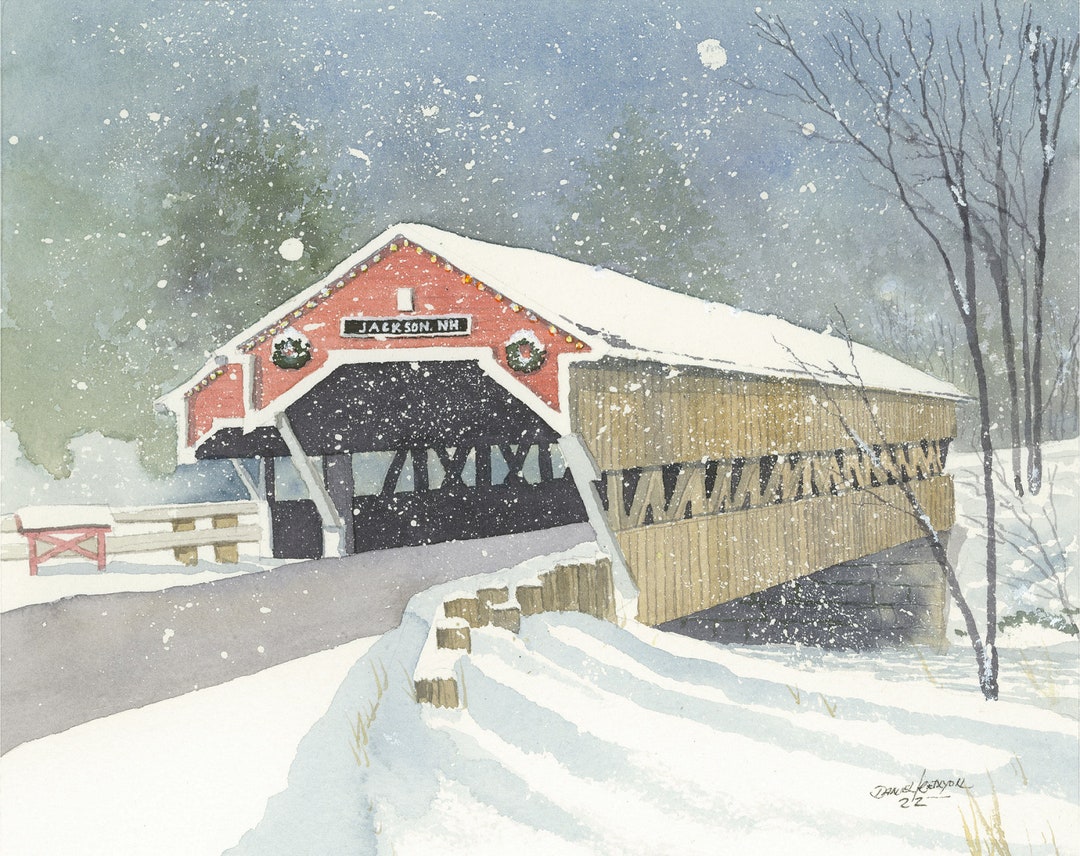 Jackson Covered Bridge, New Hampshire - Etsy