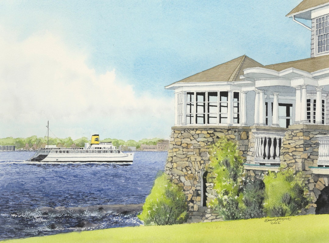 New London Ferry on the Thames River - Etsy