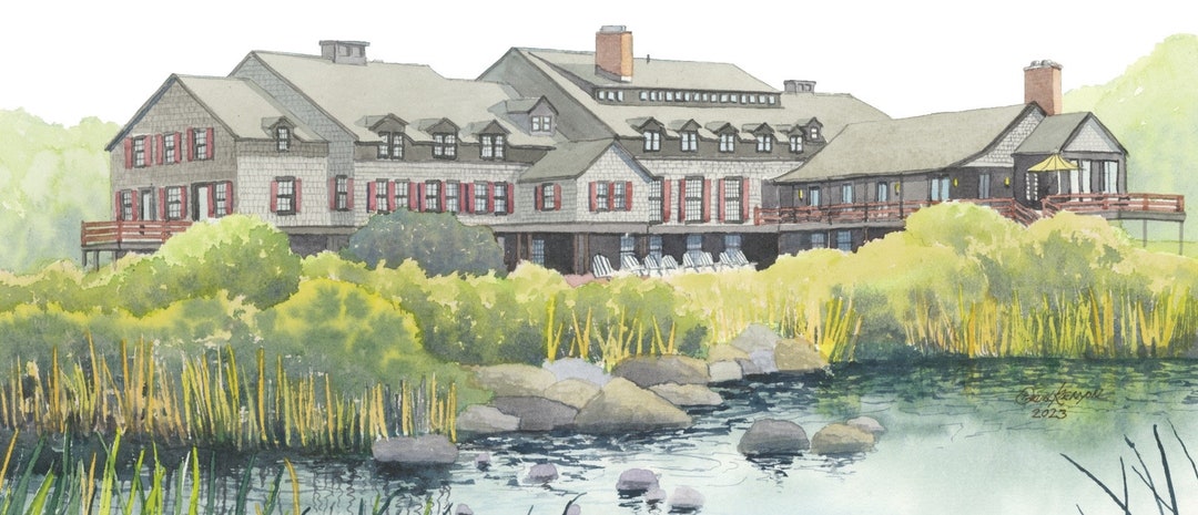 Weekapaug Inn Wedding Invitation Art - Etsy