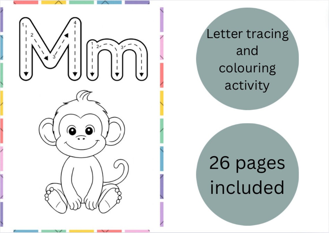 Alphabet Worksheets Tracing Worksheets Childrens Activity Colouring ...