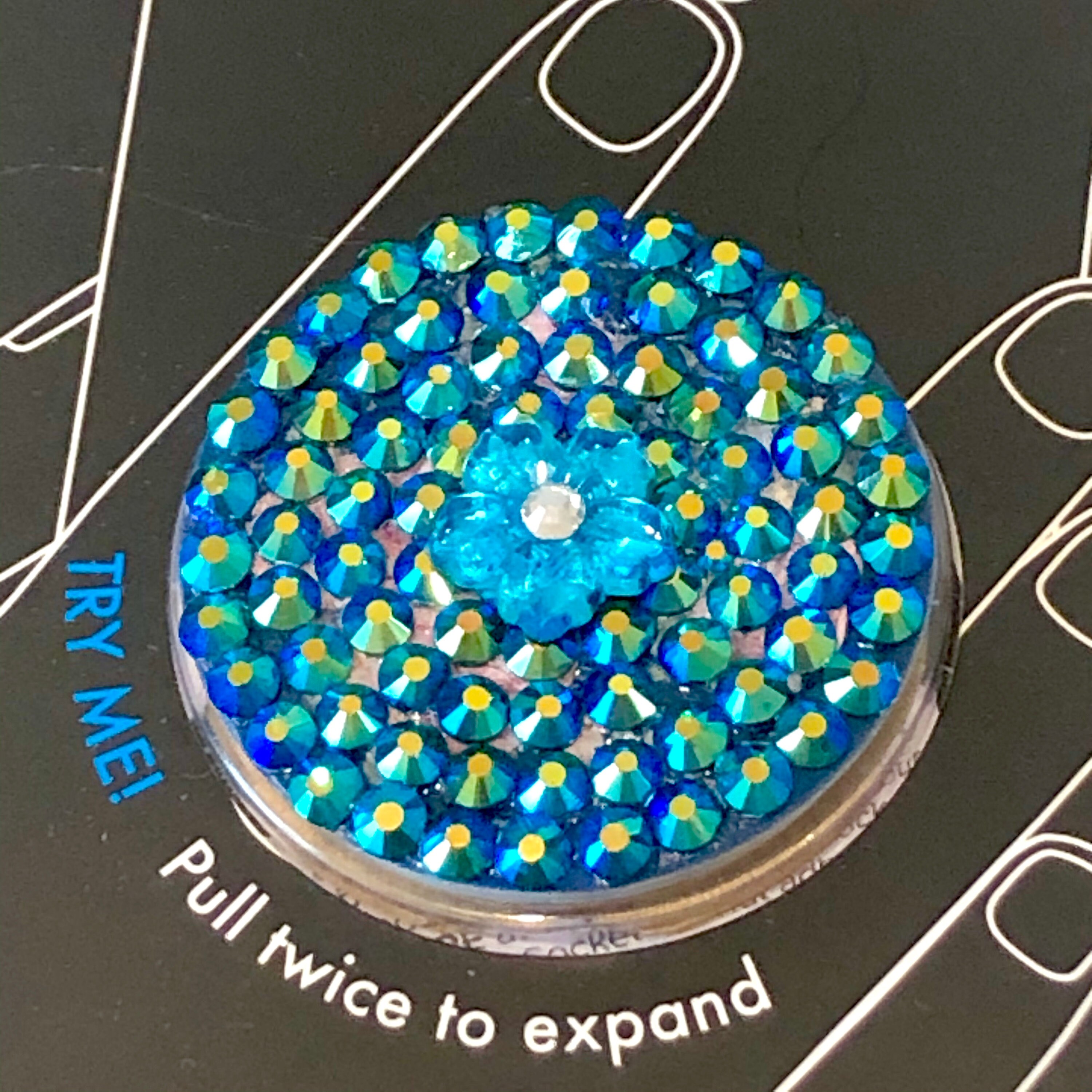 Personalizado Bling Popsocket Aqua azul verde AB teléfono | Etsy