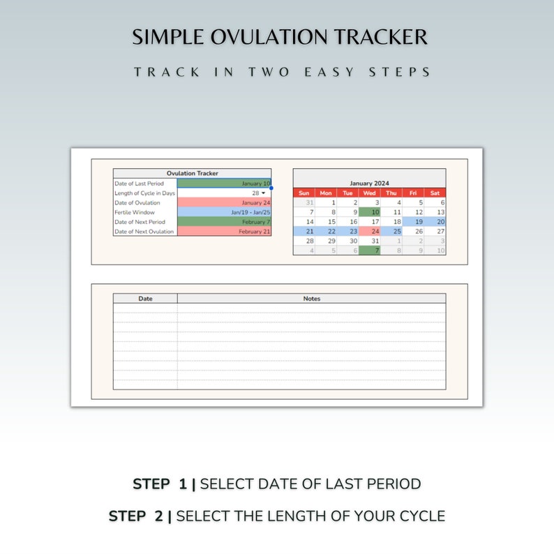 Ovulation Tracker Spreadsheet, Ovulation Calendar Pregnancy Tracker ...