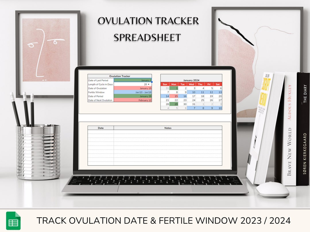 Ovulation Tracker Spreadsheet, Ovulation Calendar Pregnancy Tracker ...