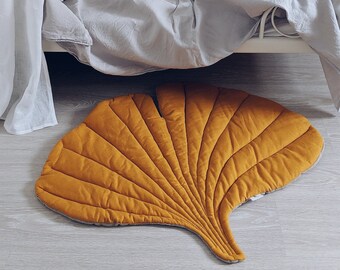 Ginkgo Leaf Play Mat From Natural Linen 16 Various Colours | Etsy