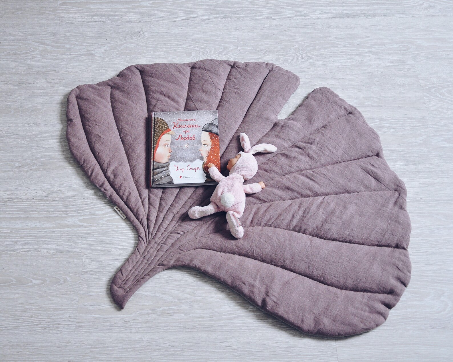 Ginkgo Leaf Play Mat From Natural Linen | 13 Various Colours Available ...