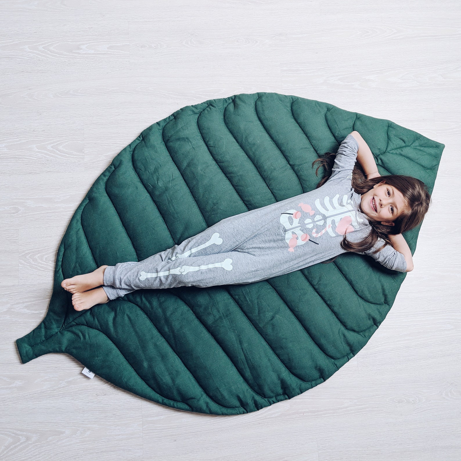 Large Leaf Play Mat From Natural Linen Various Colours - Etsy Australia