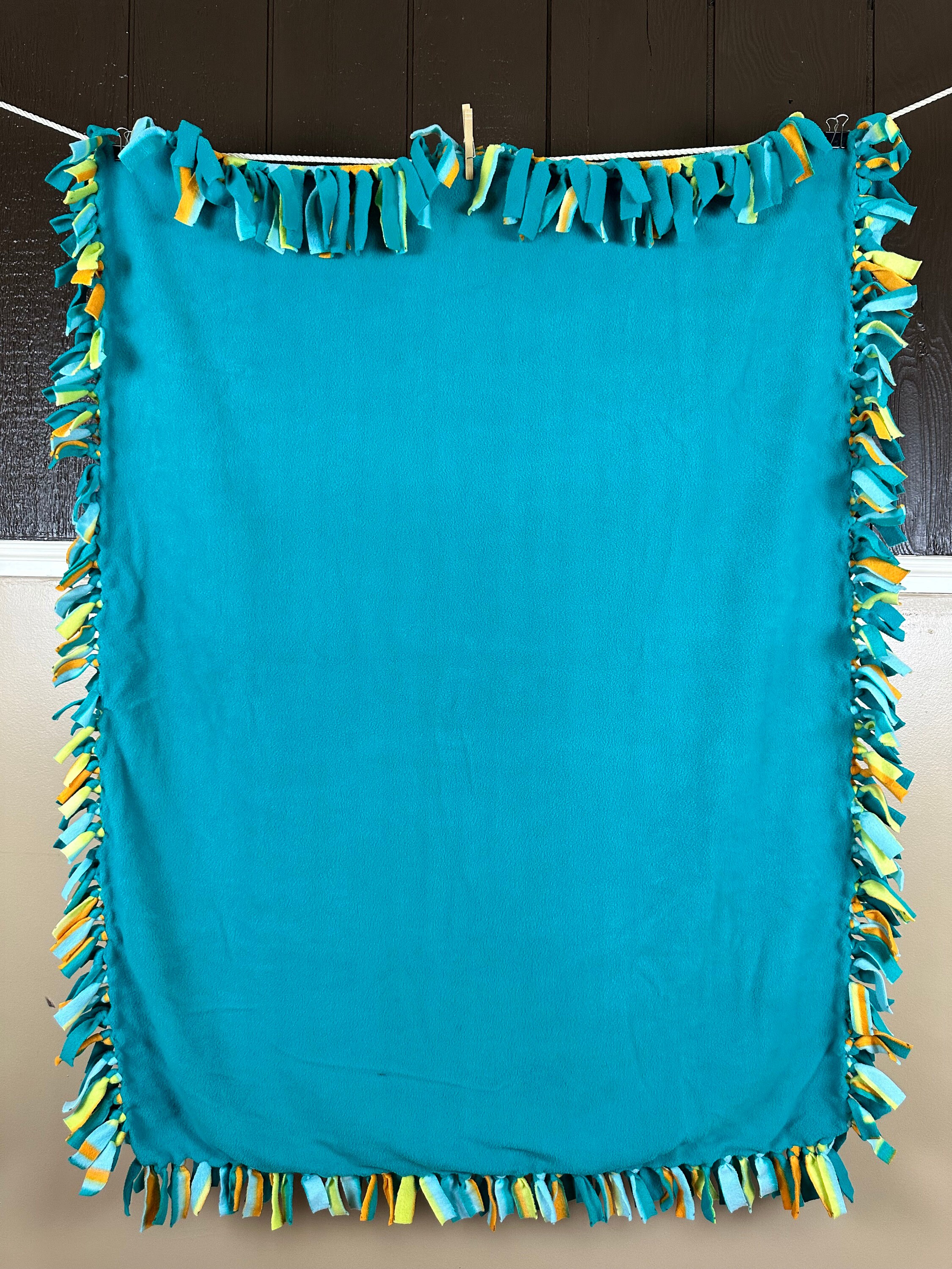 Dual Layered Fleece Ark Hand Tied Throw Blanket - Etsy