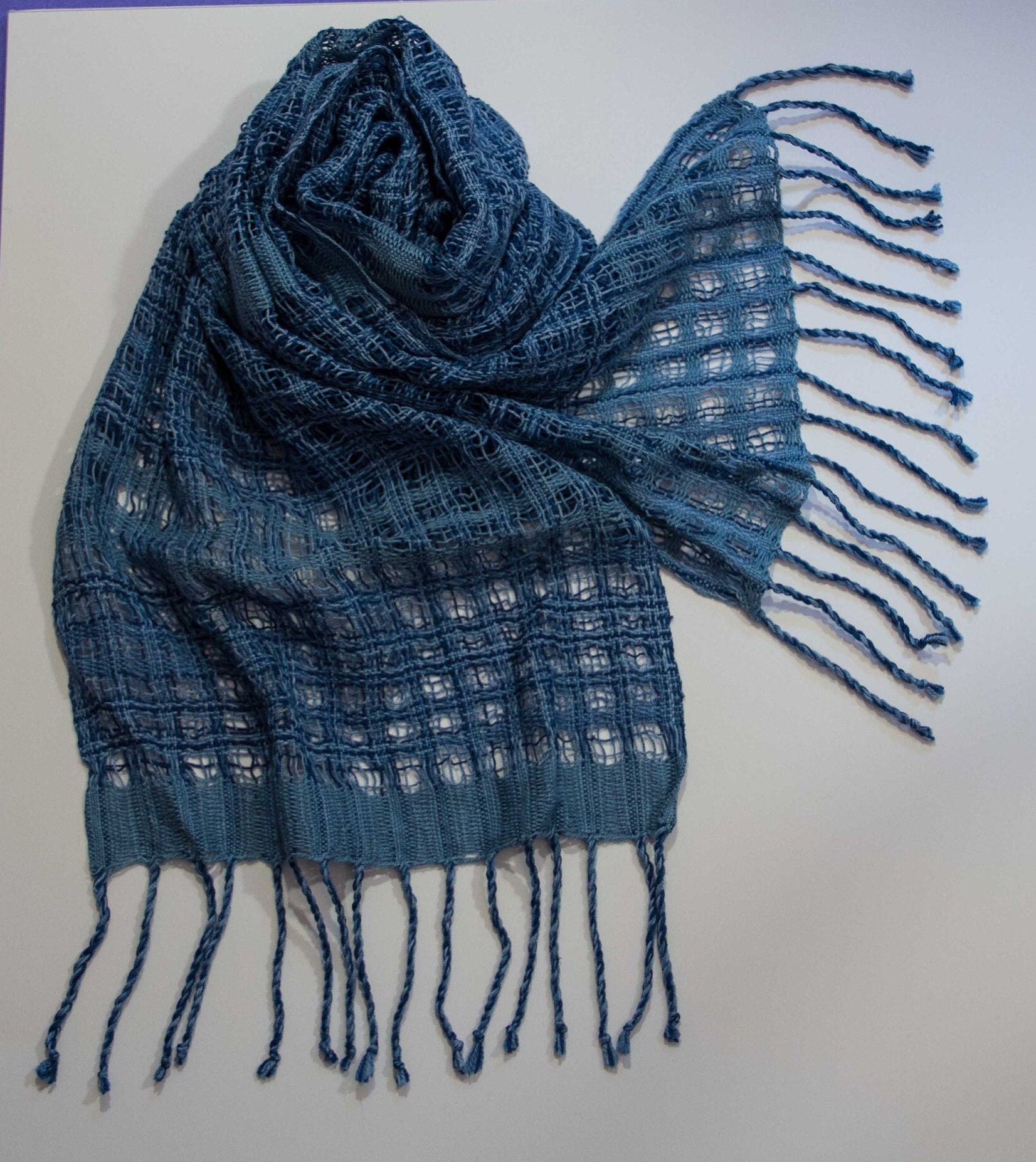 Handwoven Open Weave Scarf - Etsy