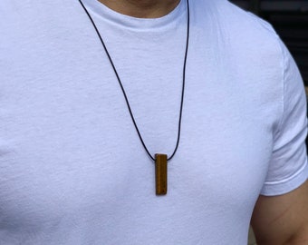 Mens stone necklace | Etsy