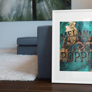 Melanin Poppin Art Print, Black Girl Art, Afro Lady Art, Gift for Black ...