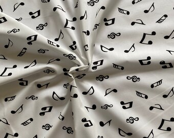 Musical Note Fabric - Etsy