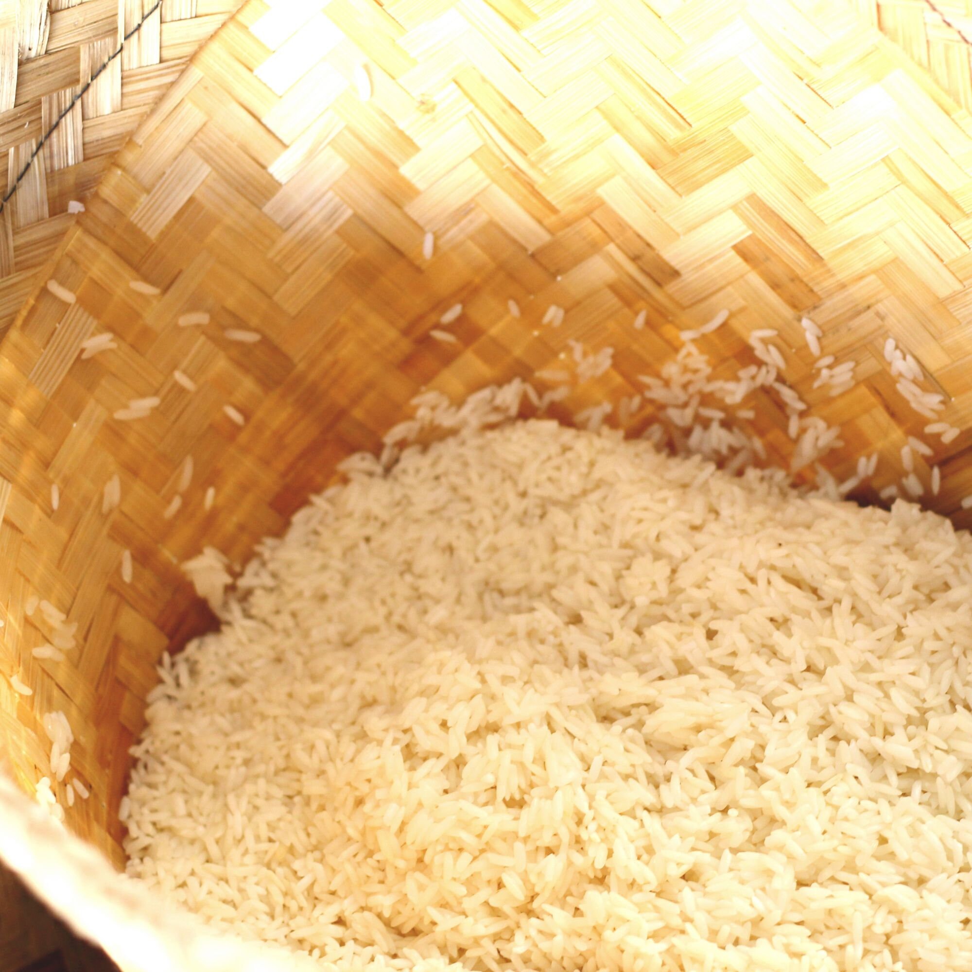 Set of Sticky Rice Steamer Pot Bamboo Basket With Lid. - Etsy