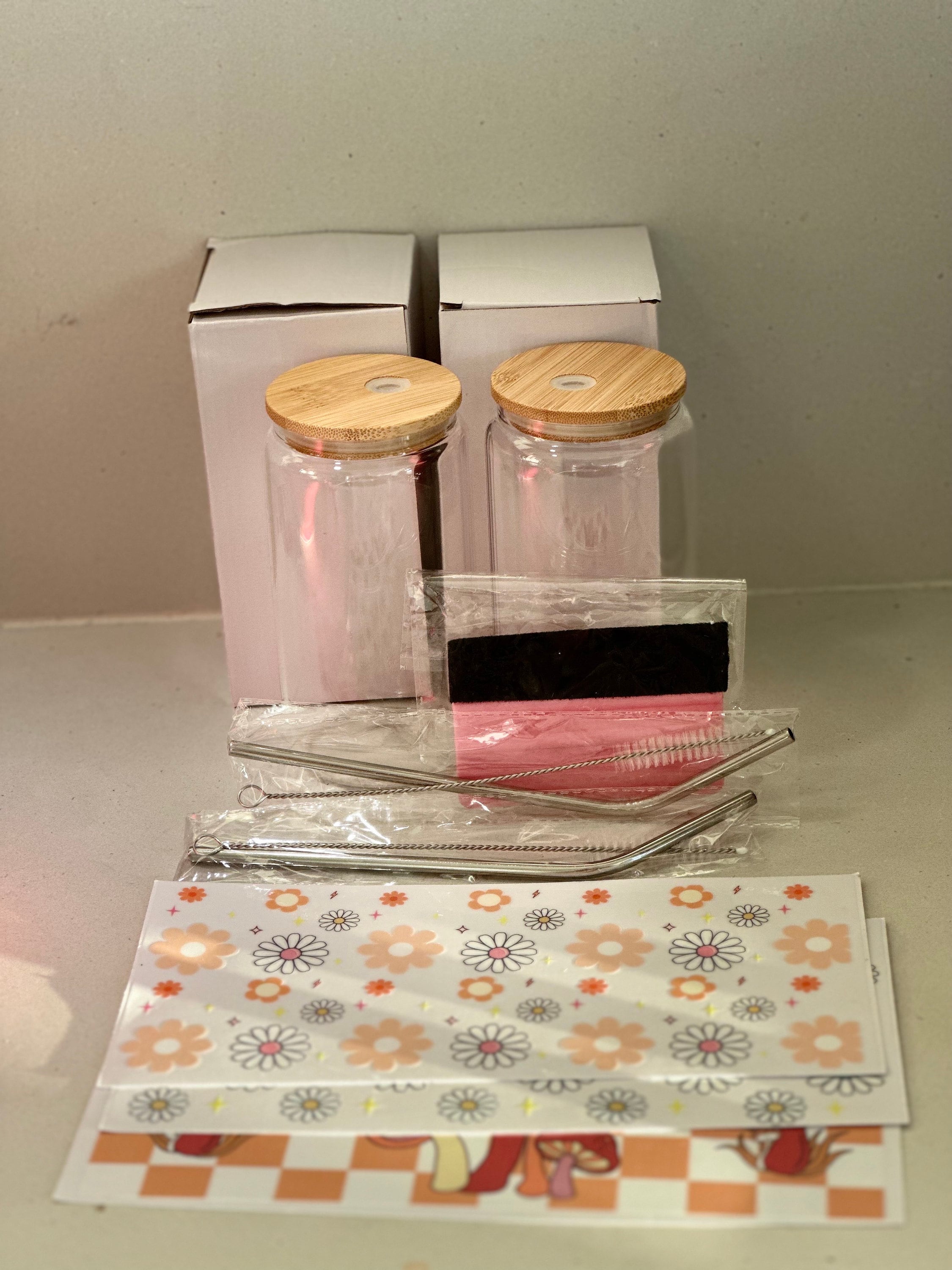 Ultimate Cup Making Starter Kit - Comes With 2 16oz Glass Cups 3 ...