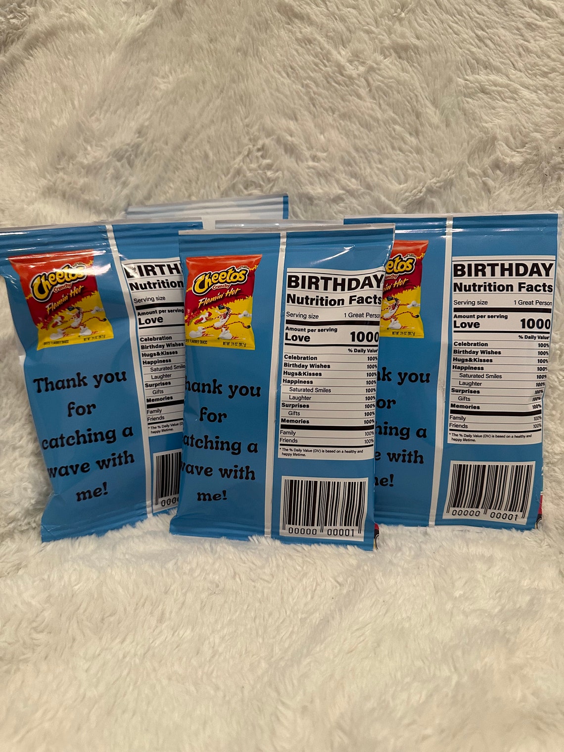 Custom Filled Chip Bag With Picture for Birthday Wedding Bachelorette ...