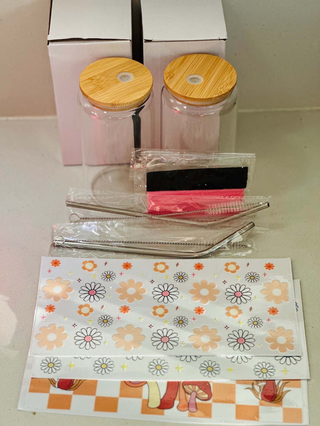 Ultimate Cup Making Starter Kit - Comes With 2 16oz Glass Cups 3 ...